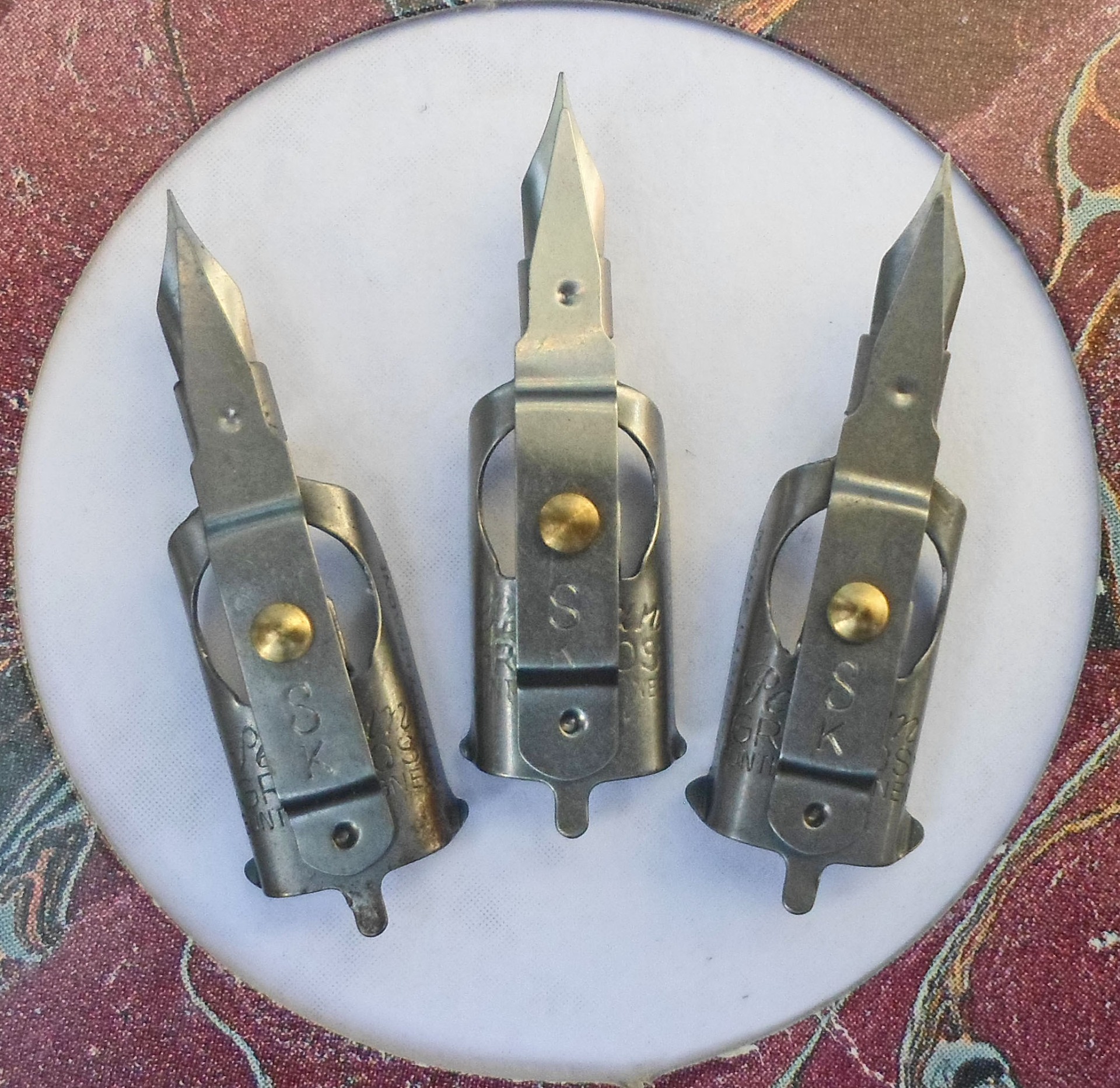 3 vintage Pelikan Graphos SK nibs - BART's vintage nibs and holders